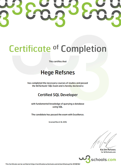 Certification Diploma